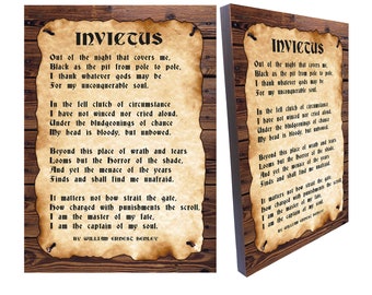 Invictus Art Print, Captain of My Soul, William Ernest Henley, Invictus ...