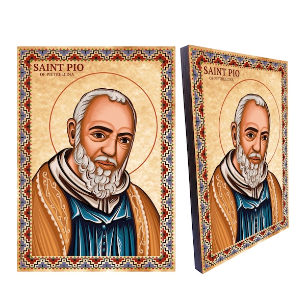 Padre Pio Icon for Father - Etsy