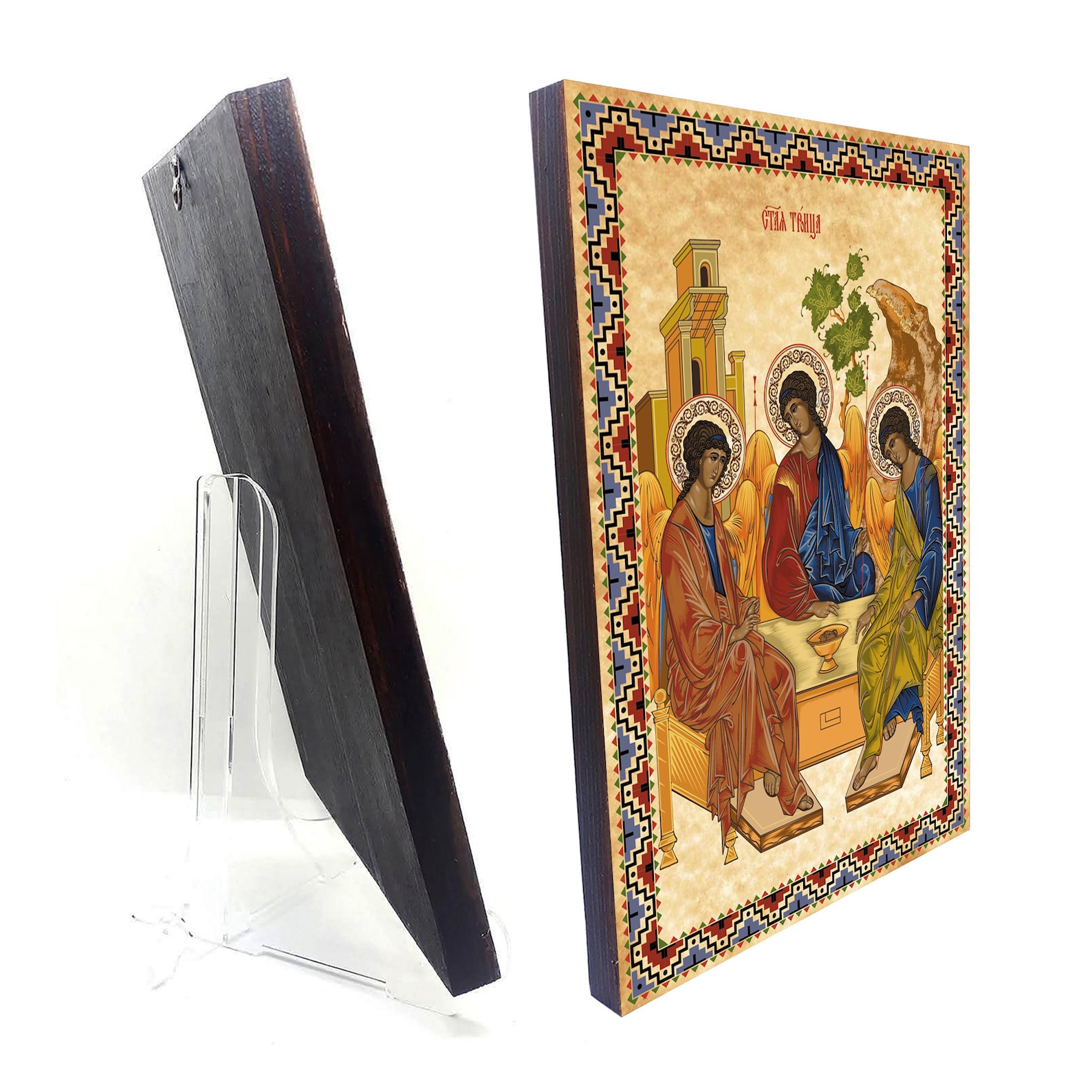 The Holy Trinity İcon by Andrei Rublev Three Angels From the ...