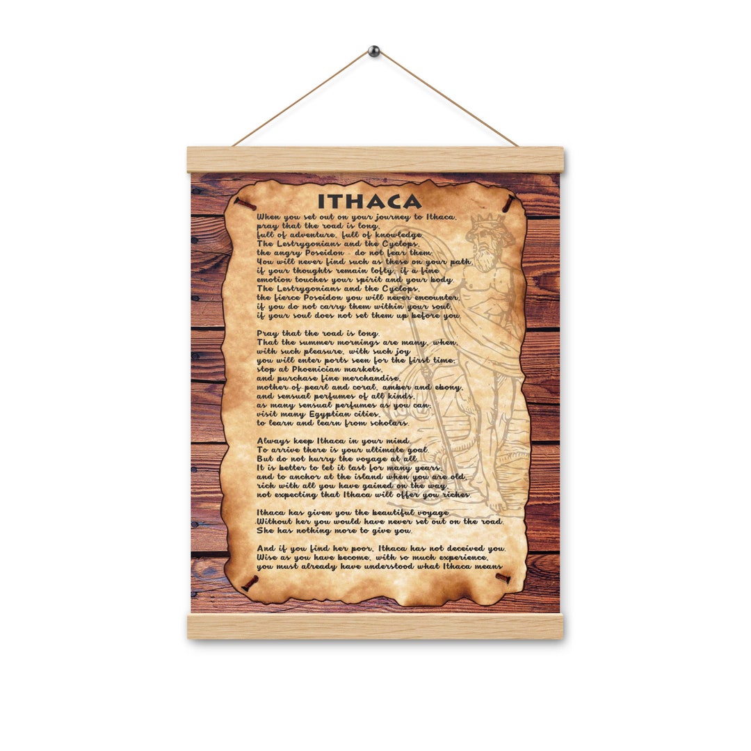 Ithaca Poem by Constantine Cavafy Wall Art Image Ithaka - Etsy