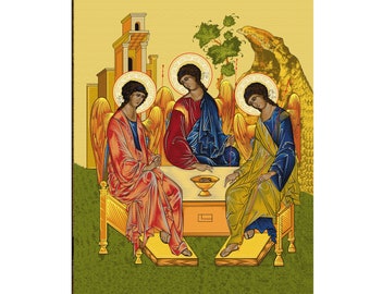 Three Angels Icon | Etsy UK