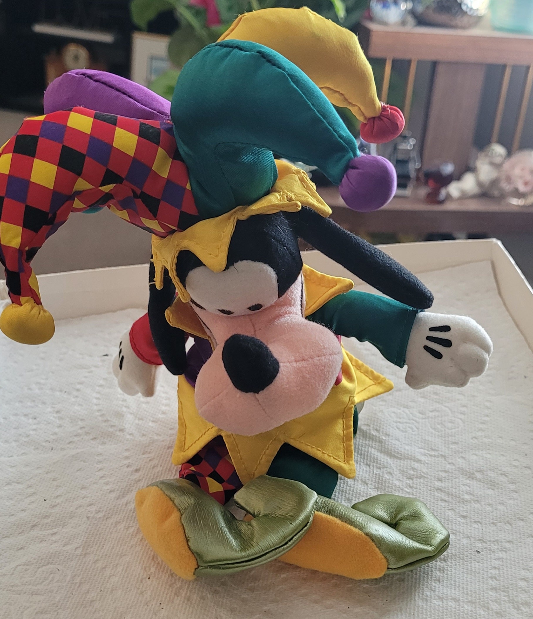 Disney Goofy Jester Beanbag Plush Figure Dad Gift Mom Gift Friend Gift ...