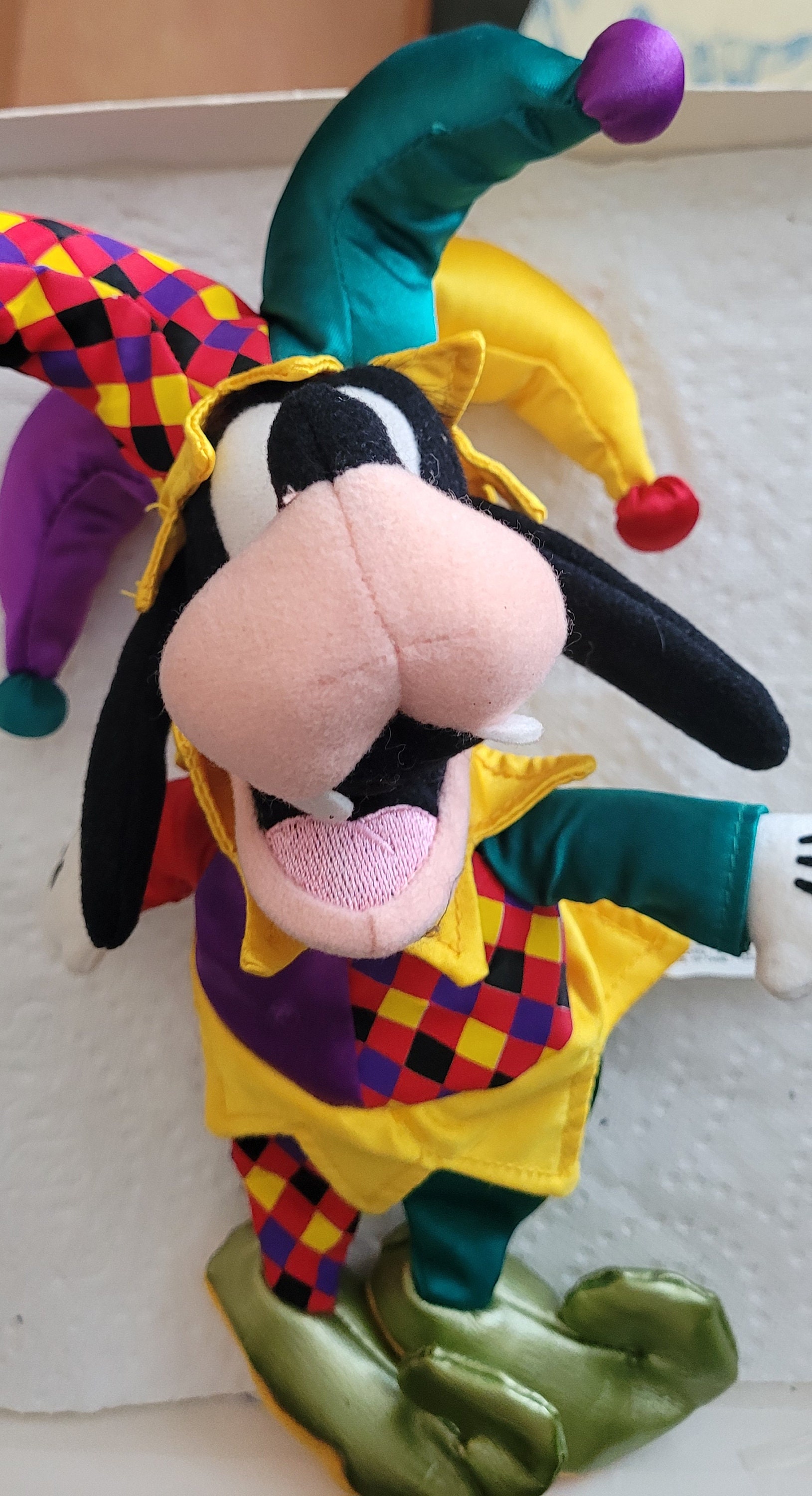 Disney Goofy Jester Beanbag Plush Figure Dad Gift Mom Gift Friend Gift ...