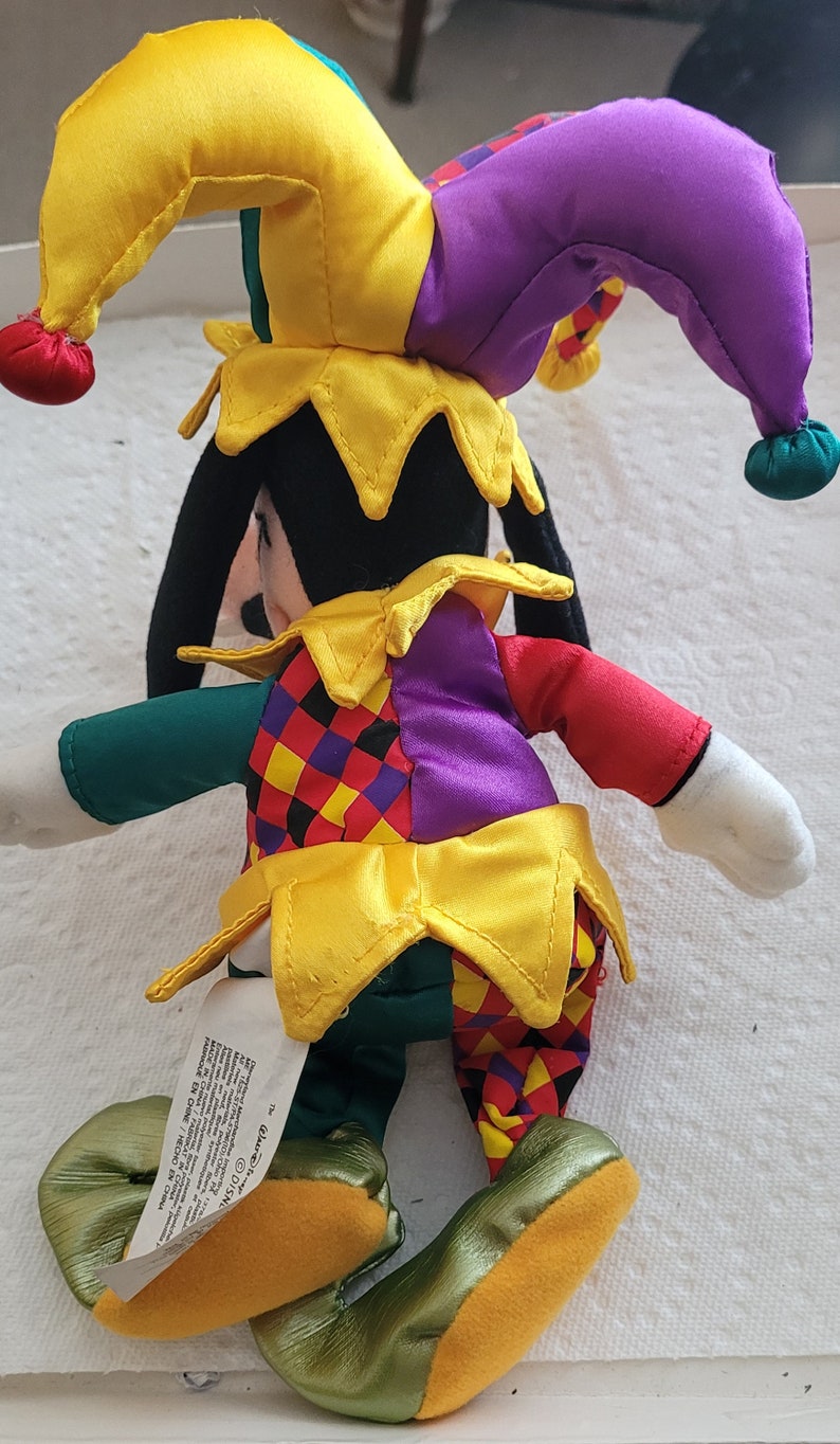 Disney Goofy Jester Beanbag Plush Figure Dad Gift Mom Gift Friend Gift ...
