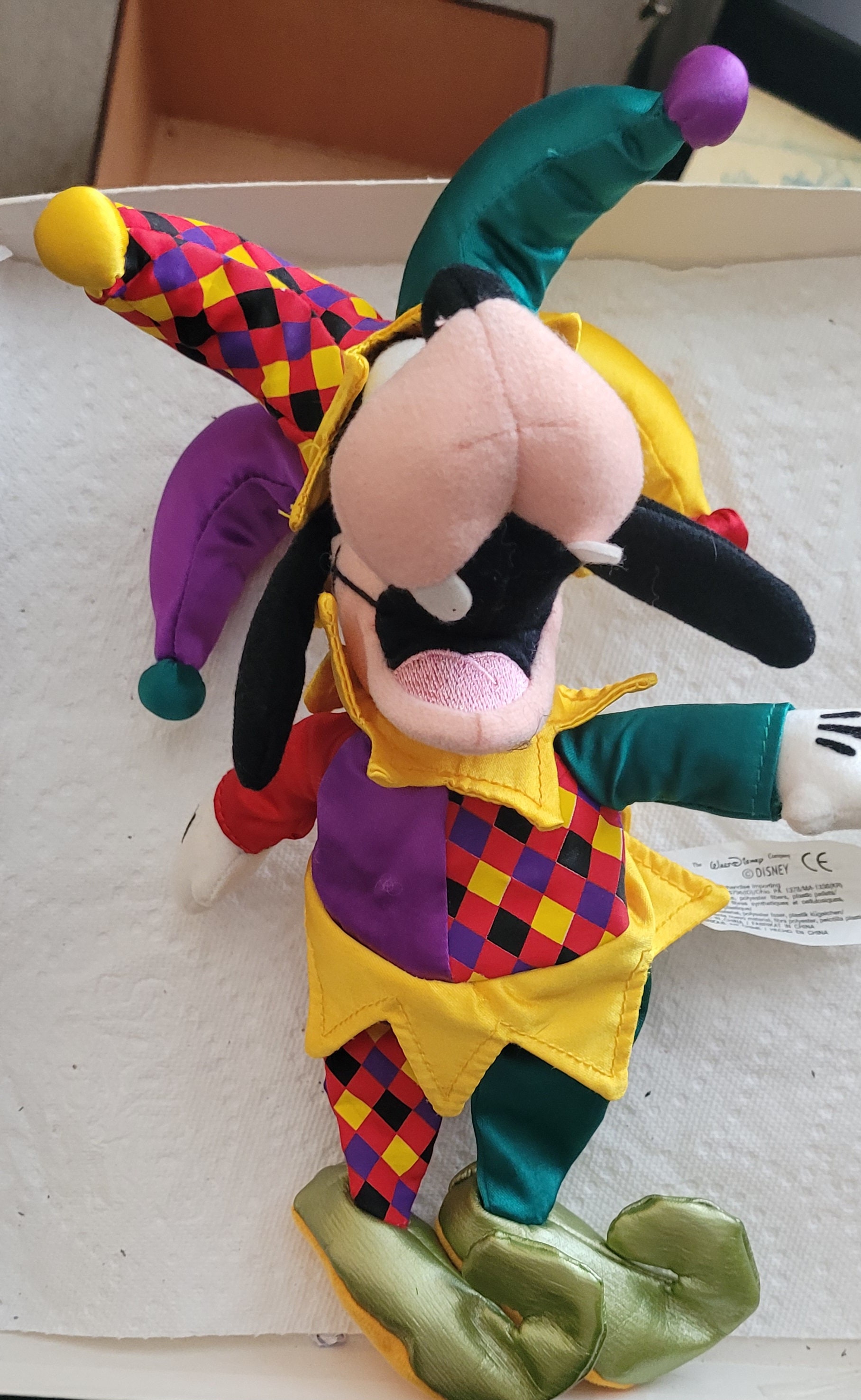 Disney Goofy Jester Beanbag Plush Figure Dad Gift Mom Gift Friend Gift ...