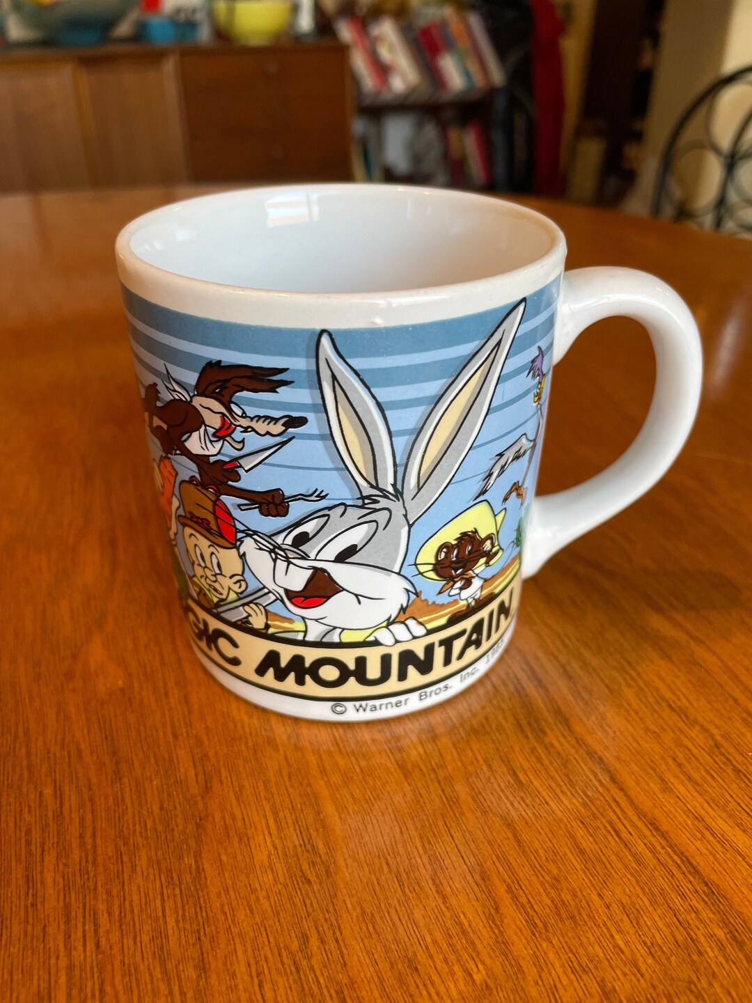 Eighties Magic Mountain Looney Toons Coffee Mug - 1985 - Bugs Bunny ...