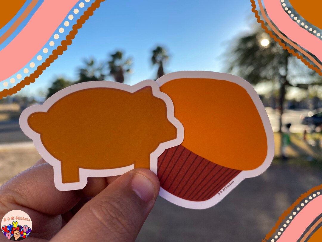 Pan Dulce Sticker Set 6 Food Sticker Water Bottle Stickercultural ...