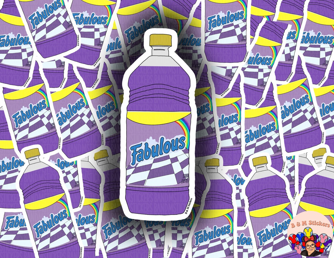 Fabuloso Sticker Mexican Inspired Sticker Water Bottle | Etsy