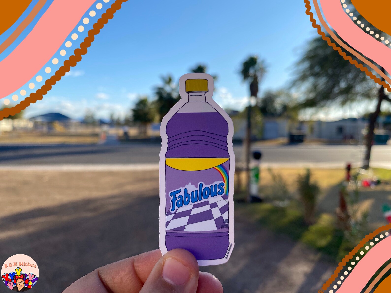 Fabuloso Sticker mexican Inspired Sticker Water Bottle - Etsy