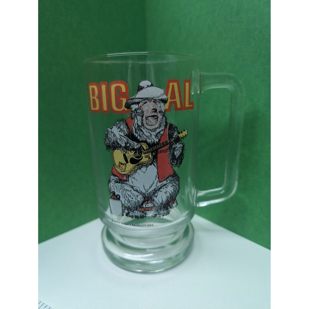 Vintage Walt Disney Country Bear Jug Band Jamboree BIG AL Guitar Glass ...