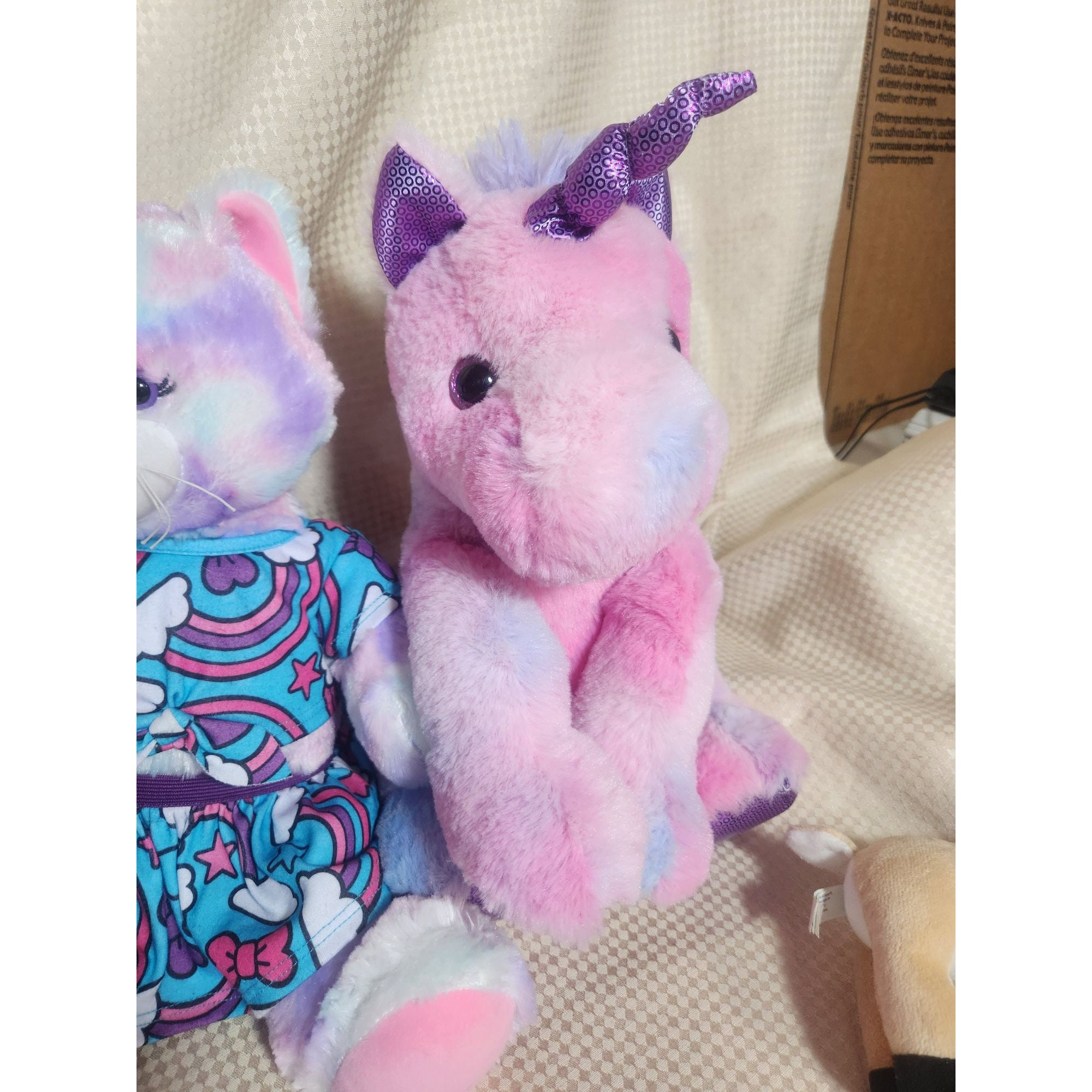 Stuffed Animals: Lucy From Charlie Brown, Build a Bear Kitty in Dress ...