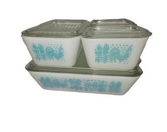 Pyrex Blue Rooster - Etsy