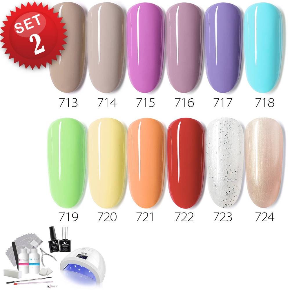2021 Range UV / LED Gel Polish Starter Kit With 48watt Nail - Etsy UK