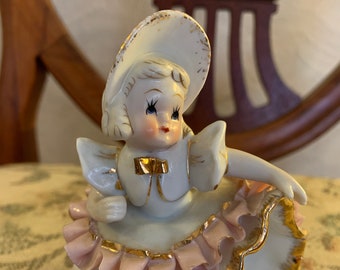 Fairy Pixie Irish Ginger Lefton Bloomer Girl Figurine Handpainted ...