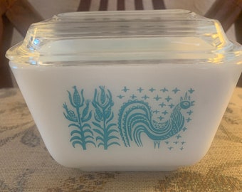Vintage Pyrex Amish Butterprint Fridge Refrigerator Dish 503 With Lid - Etsy