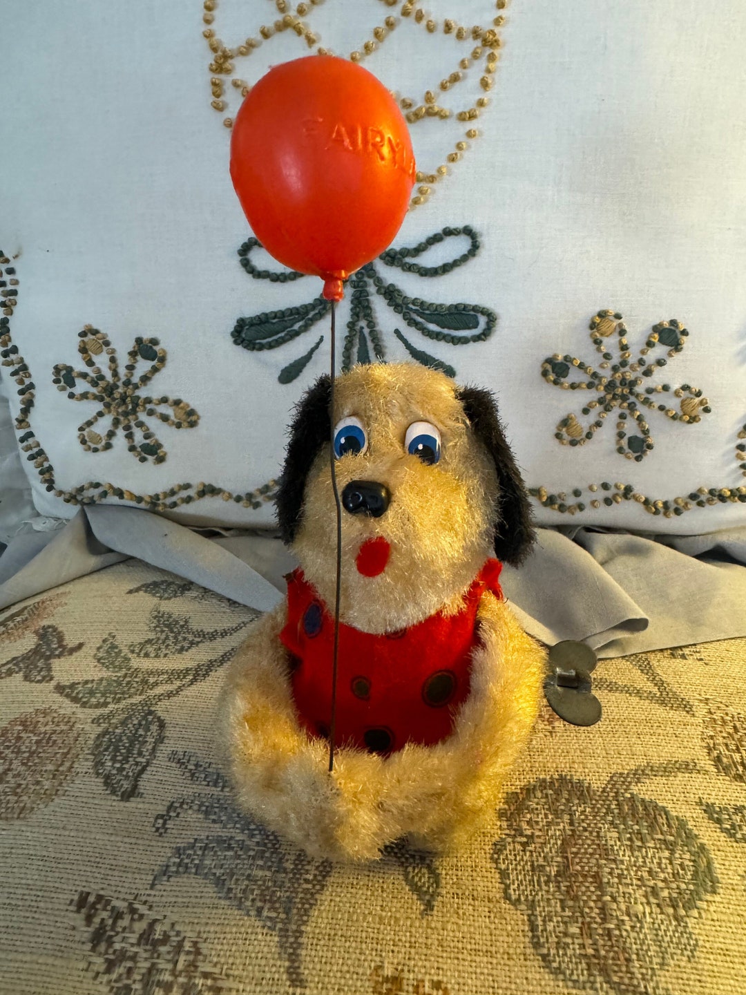 Vintage Wind up Dog Holding Balloon Japan - Etsy