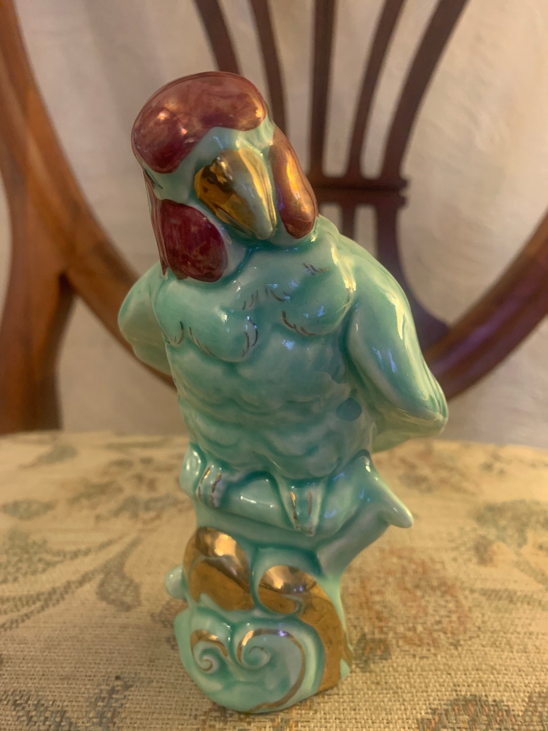 Vintage Kay Finch Parakeet on A Perch! One of a Kind and Hard to Find ...