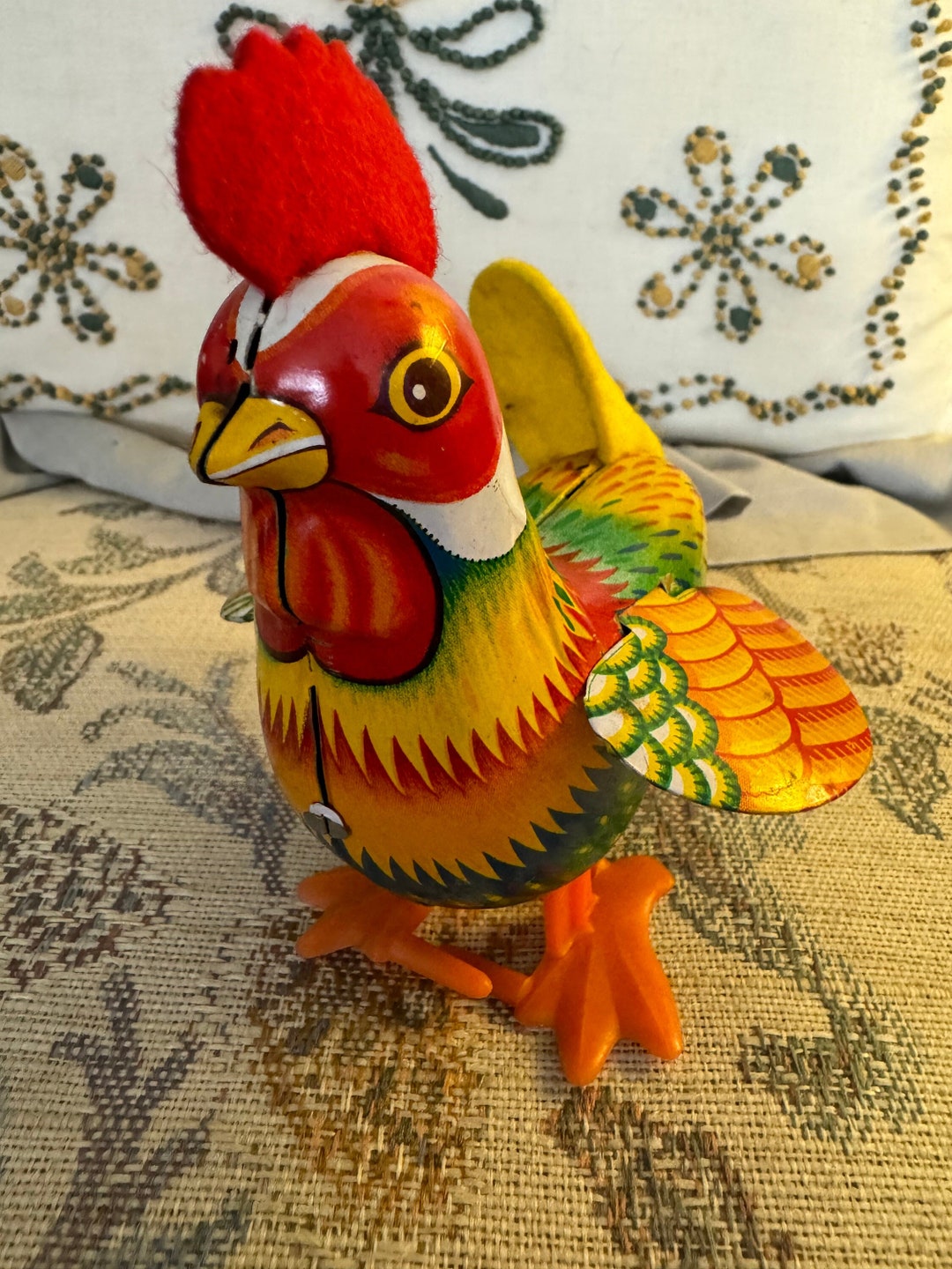 Vintage Rooster Wind up Tin Toy Made in Japan - Etsy