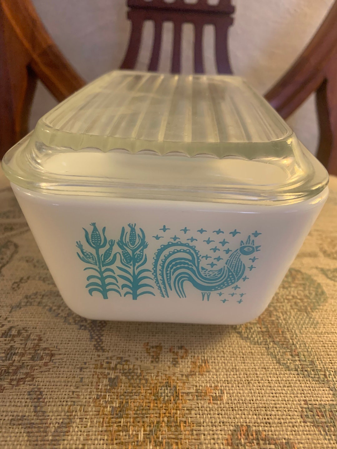 Vintage Pyrex Amish Butterprint Pattern Refrigerator Dish/lid. 502. 1 1 ...