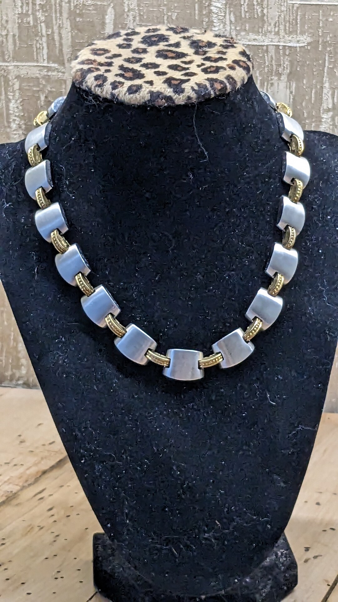 Vintage Butler Two Tone Necklace Silver and Gold Tone - Etsy