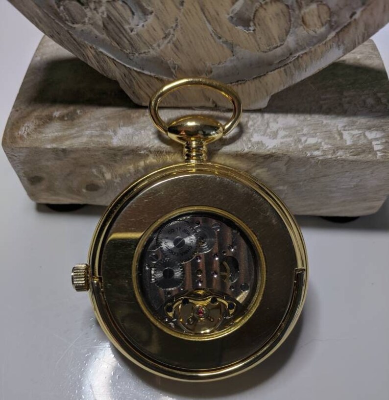 Berenger Pocket Watch Skeleton Mechanical Wind up Day Phase - Etsy