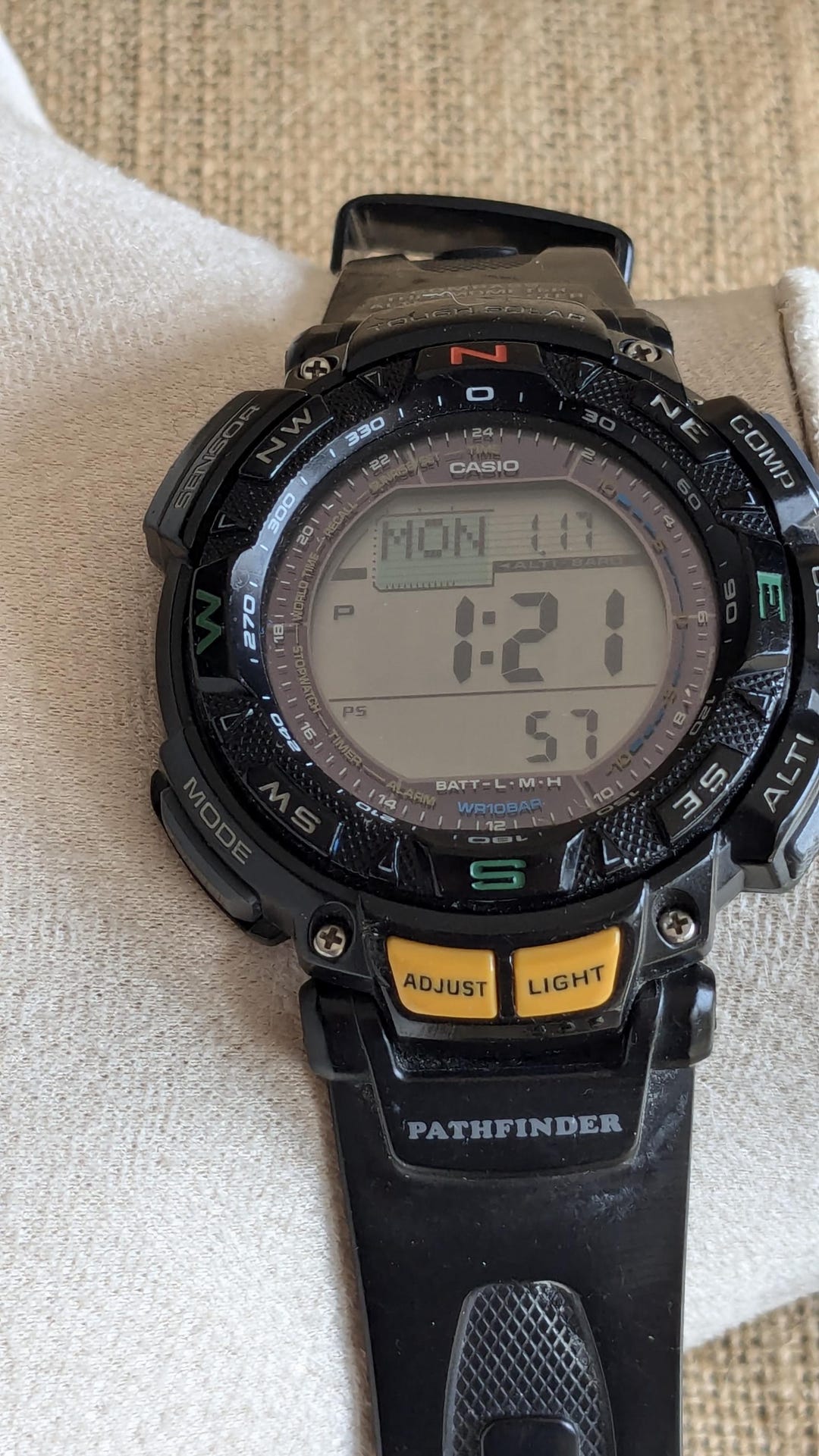 Casio Pathfinder Solar Watch Compass Barometer Altimeter - Etsy