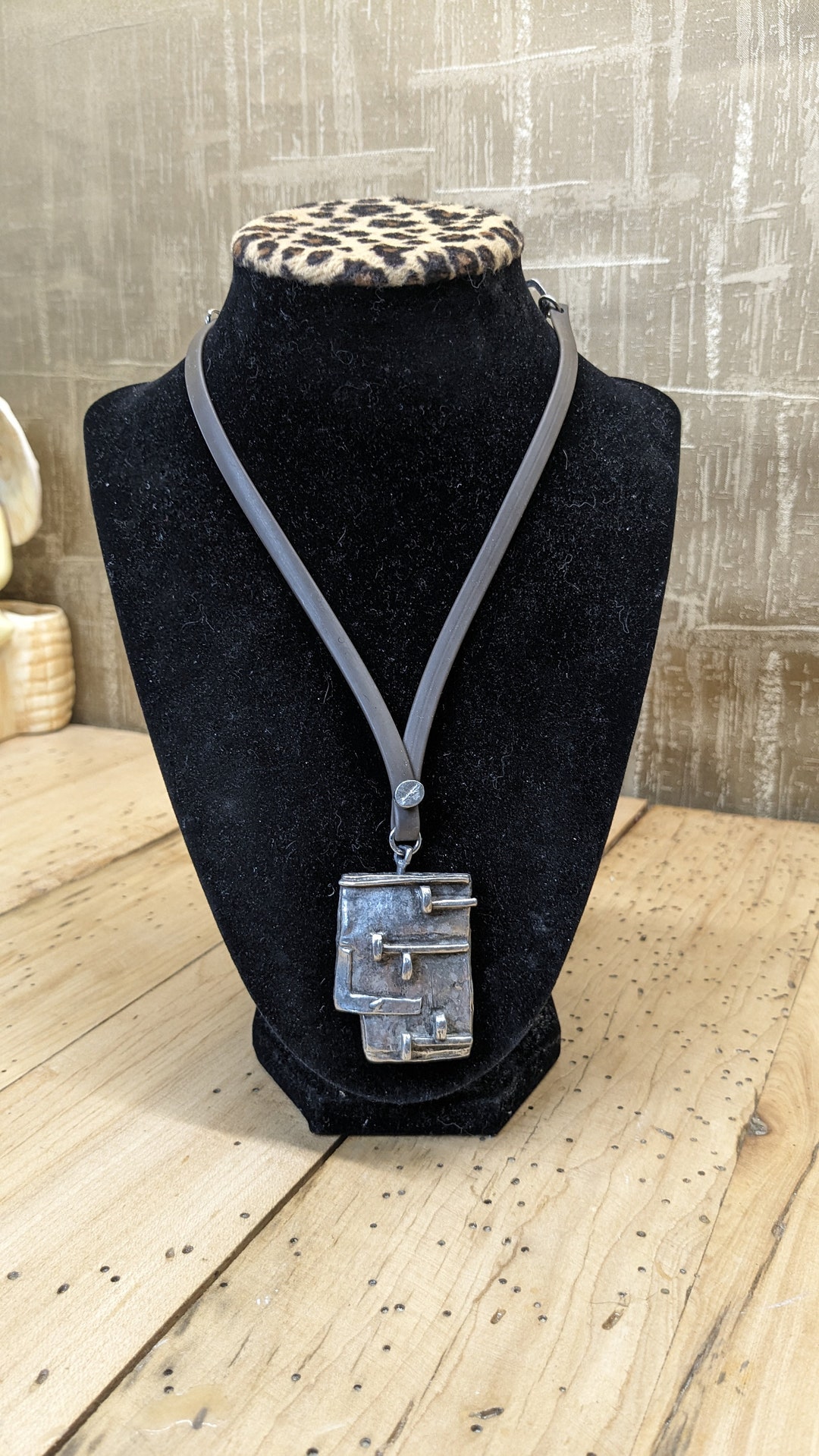 Vintage Anne-marie Chanon Brutalist Modernist Necklace - Etsy