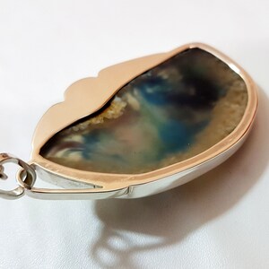 Painted on an Agate Stone. Mermaid With Lotus Flowers. Double - Etsy