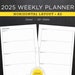 Undated Monthly Planner Printable Split Page Layout 7 x 9.25 HP Classic ...