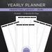 Undated Yearly Planner Printable • Perpetual Layout • 4.625" X 7" HP ...