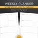 Undated Monthly Planner Printable Split Page Layout 7 x 9.25 HP Classic ...