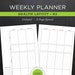 Undated Weekly Planner Printable Workweek Layout 8.5 X 11 Letter/binder ...