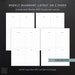 Undated Weekly Planner Printable • Quadrant Layout • 7" X 9.25" HP ...