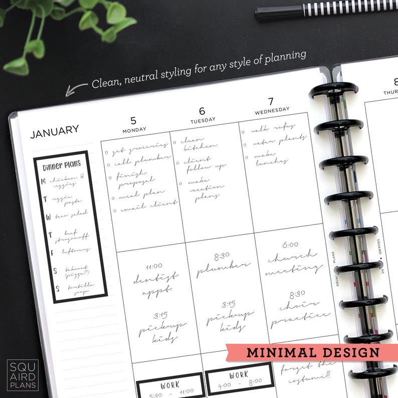 2026 Weekly Planner Printable • Vertical Layout • 8.5"x11" Letter ...