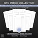 GTD Inbox Collection • Getting Things Done Inbox / Task Organizer • A5 ...