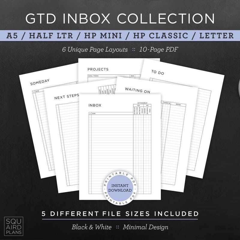 Things for A5 Planner - Etsy