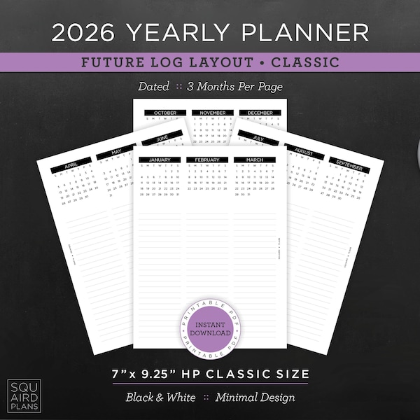 7x9 2026 Planner - Etsy