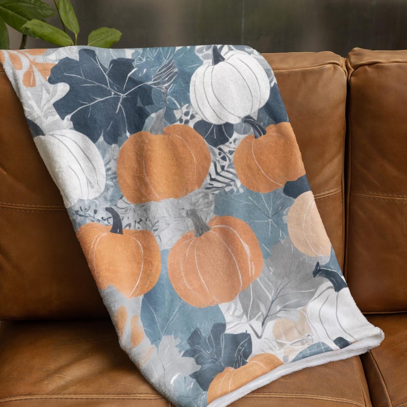 Leaf Throw Blanket - Etsy