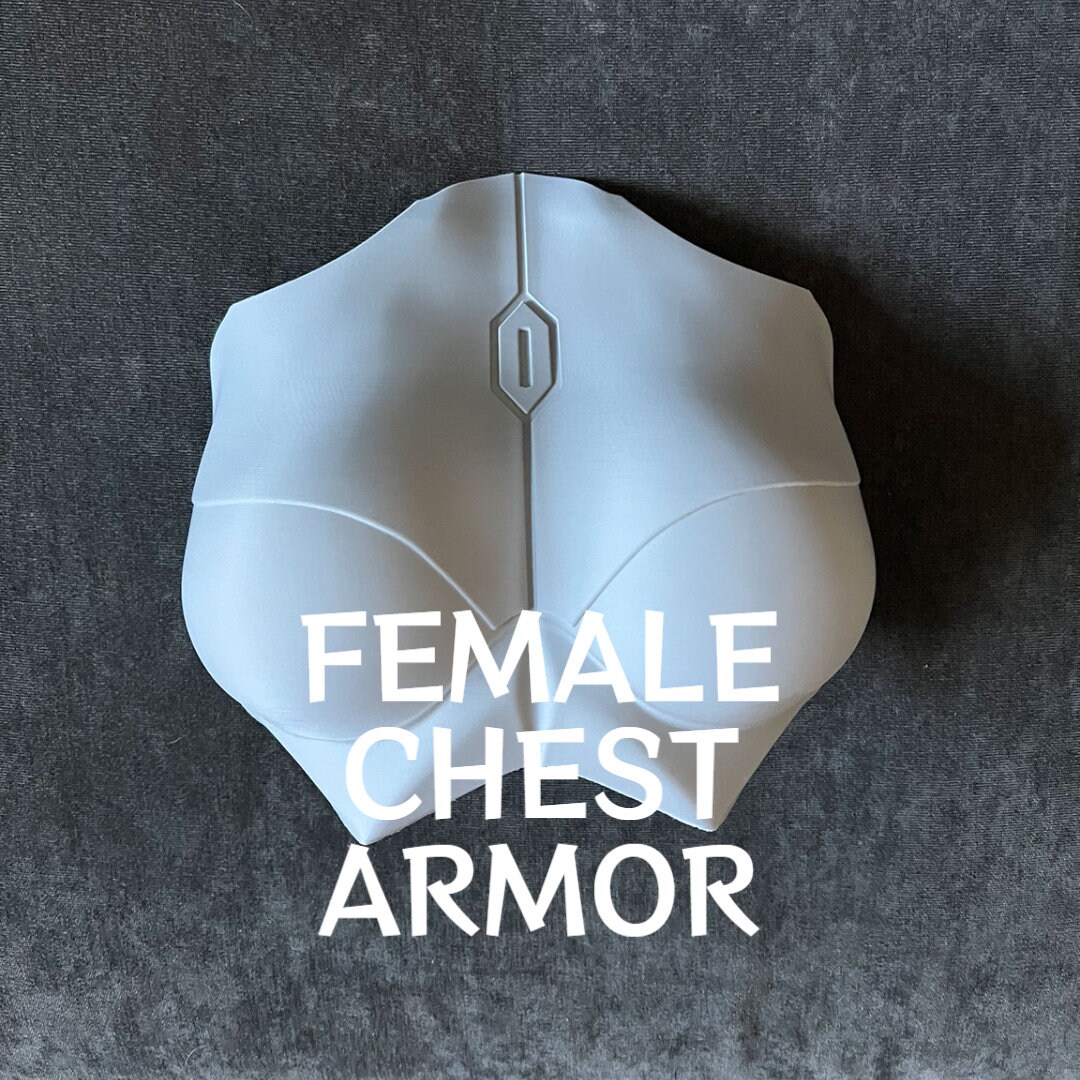 Feminized Mandalorian Beskar Chest Armor, Custom Sized, Female ...