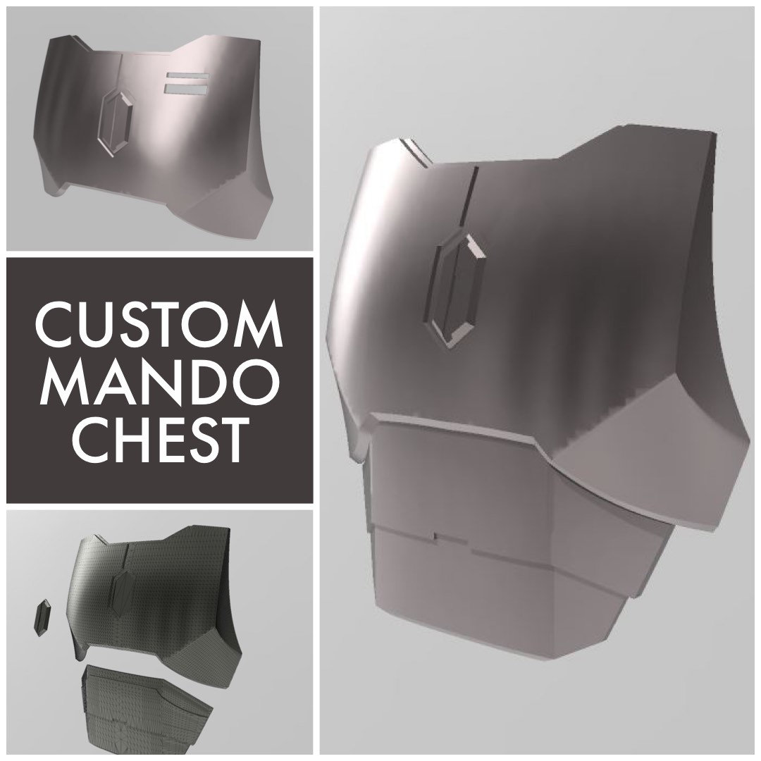 Custom Mandalorian Chest Plate. AEA Chest Armor Alterego Paz - Etsy