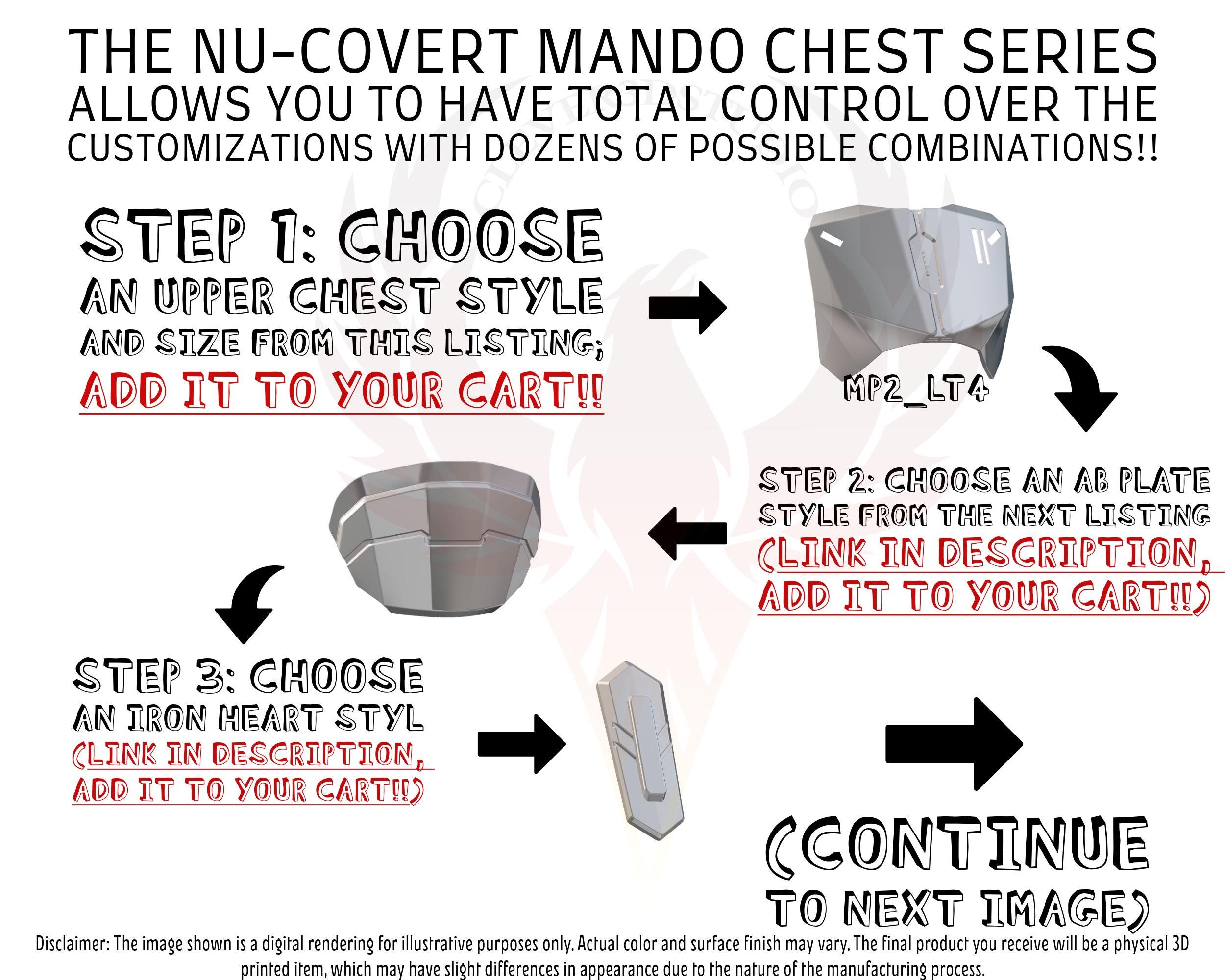 101 Make-a-mando Complete Custom Chest Armor Series, Upper Chest Plate ...
