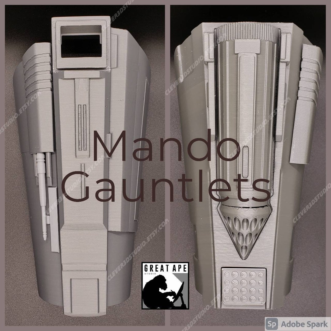 Mandalorian Gauntlets, Bracer, Vambrace, Greatapestudio - Etsy