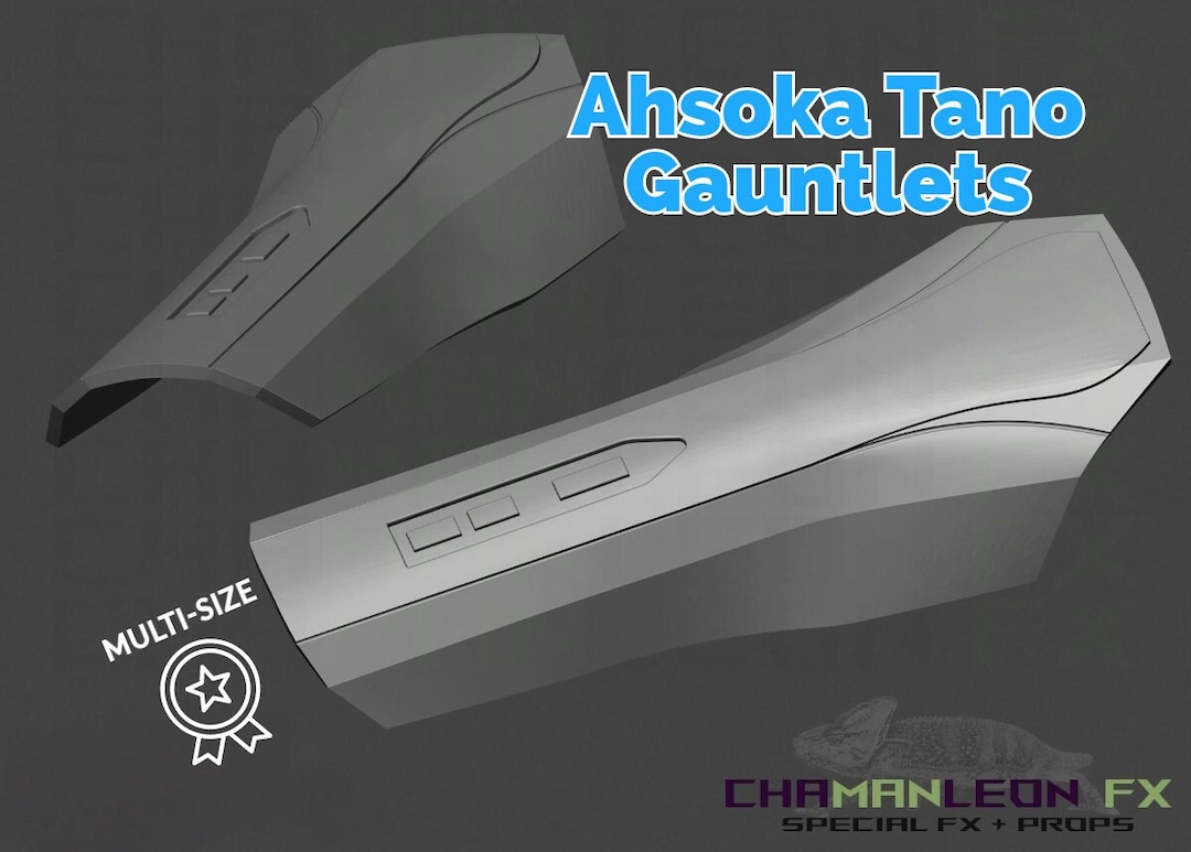 Ahsoka Tano Forearm Armor Gauntlets – Season 1 Cosplay Bracers – 3D ...