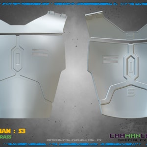 Custom Mandalorian Chest With LED Display Cutout, Fully Fused One Piece ...