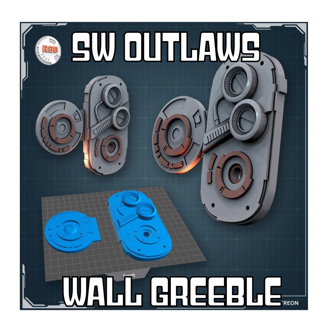 SW Outlaws Wall Control Panel Greeble; Room Panel Greebles; Galactic ...