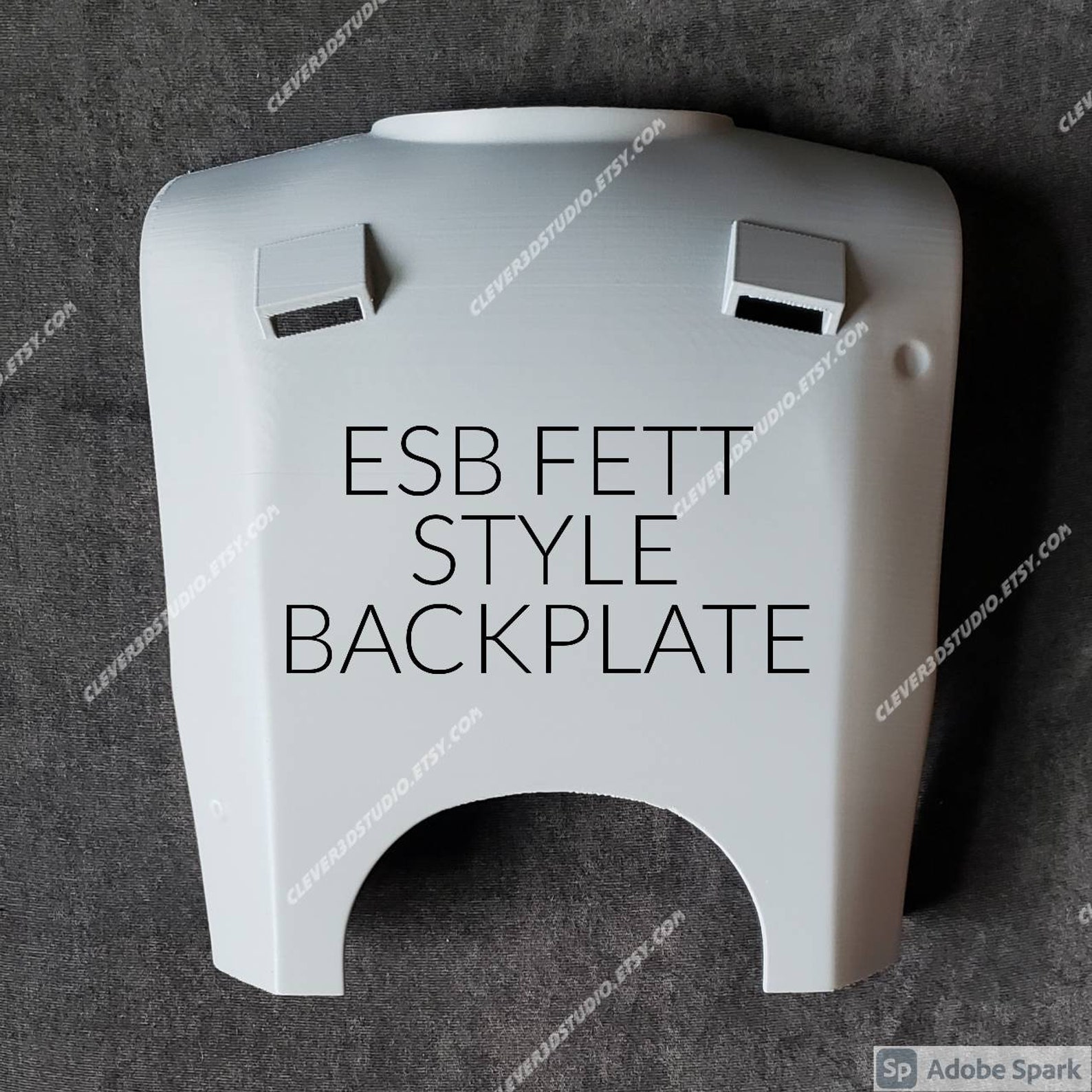 Fett ESB Style Back Plate Armor Can Be Custom Sized - Etsy