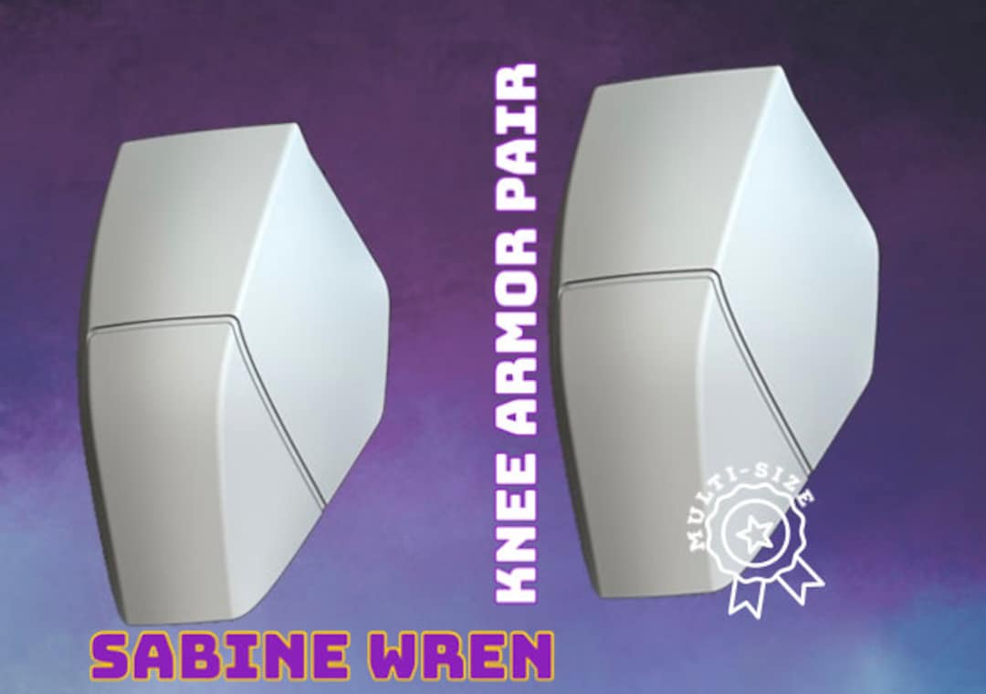 Sabine Wren Knee Armor, 3D Printed Knee Plates (pair) - Etsy