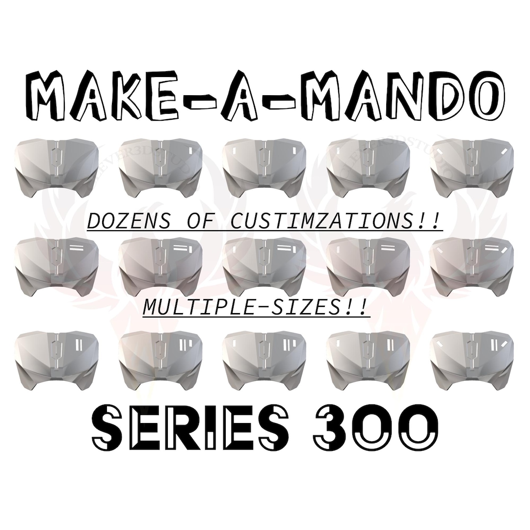Make-a-mando Complete Custom Chest Armor Series 300, Upper Chest Plate ...