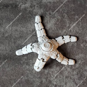 Facehugger, 3D Printed Flexible Starfish Hugger Suicide Starro Drone ...