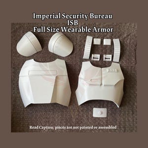 Imperial Security Bureau ISB Full Size Wearable Armor, Custom Sized ...